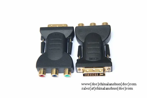 Dvi(24+5) Male To 3 Rca Female Adapter, High Quality Dvi(24+5) Male To ...