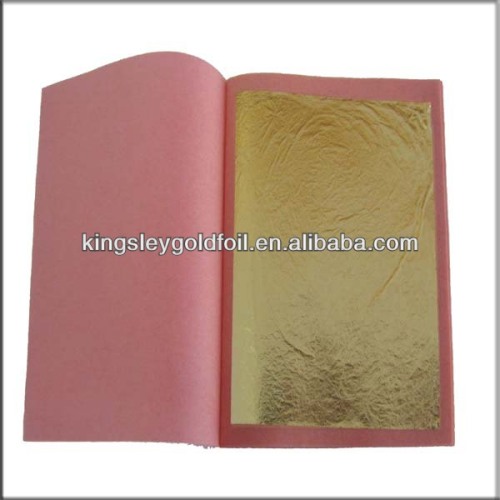 22k Genuine Gold Leaf 130g Loose Booklet 8cm*8cm 25leaves/booklet, High ...