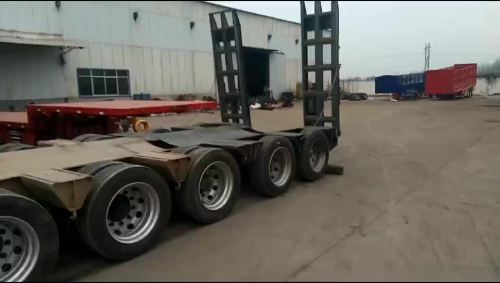 5 Axles 100 Ton Lowbed Truck Trailer, High Quality 5 Axles 100 Ton ...