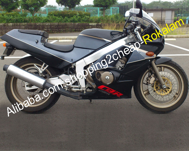 Black Motorcycle Aftermarket Fairing Kit For Honda Cbr250rr Mc19 (1988 ...