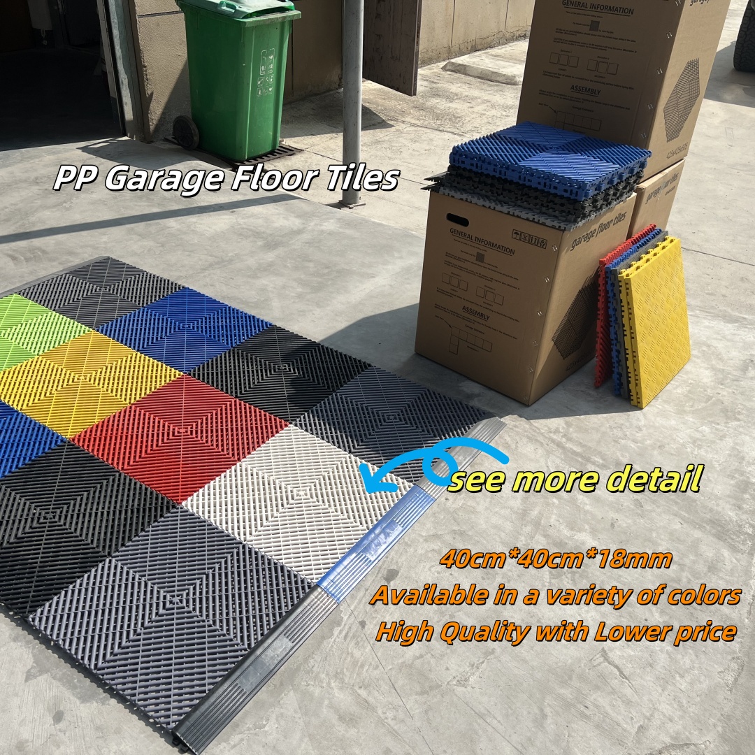 Rigid Modular Colorful Interlocking Garage Floor Tiles, High Quality ...