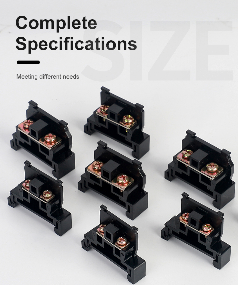 Combination Din Rail Spliceable Brass Barrier Terminal Blocks 200a ...