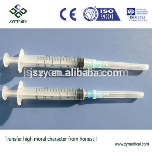 3cc 3-part Medical Disposable Hypodermic Syringes, High Quality 3cc 3 ...
