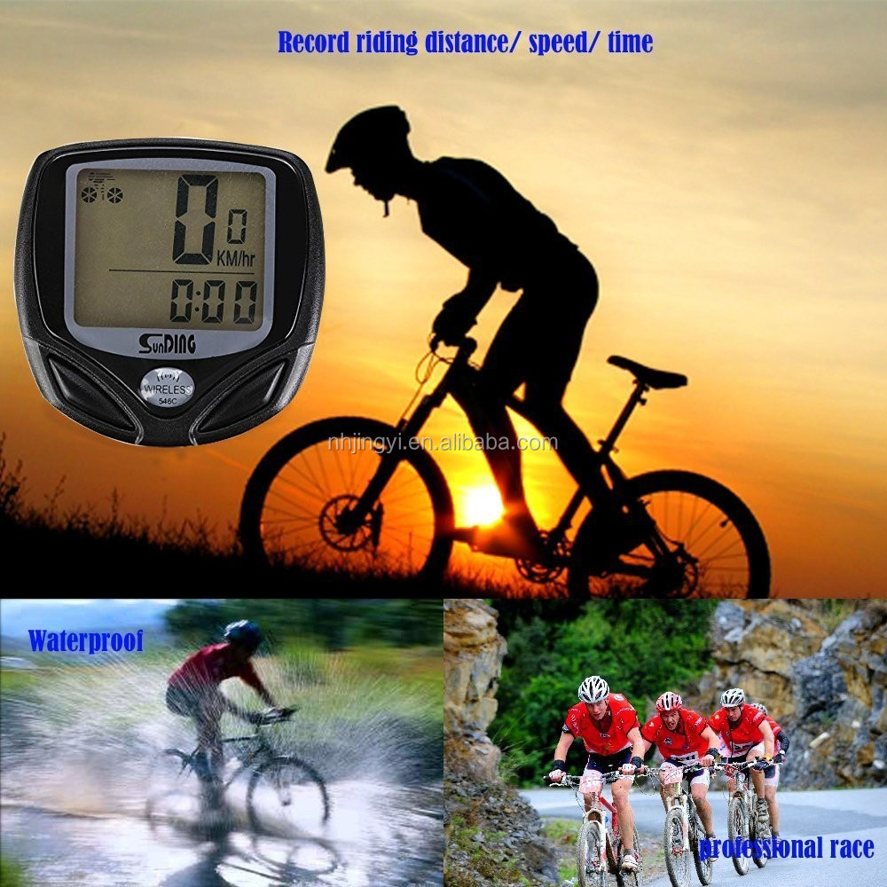 Wireless Bicycle Speed Meter Sd-548c: Waterproof Odometer And Automatic ...