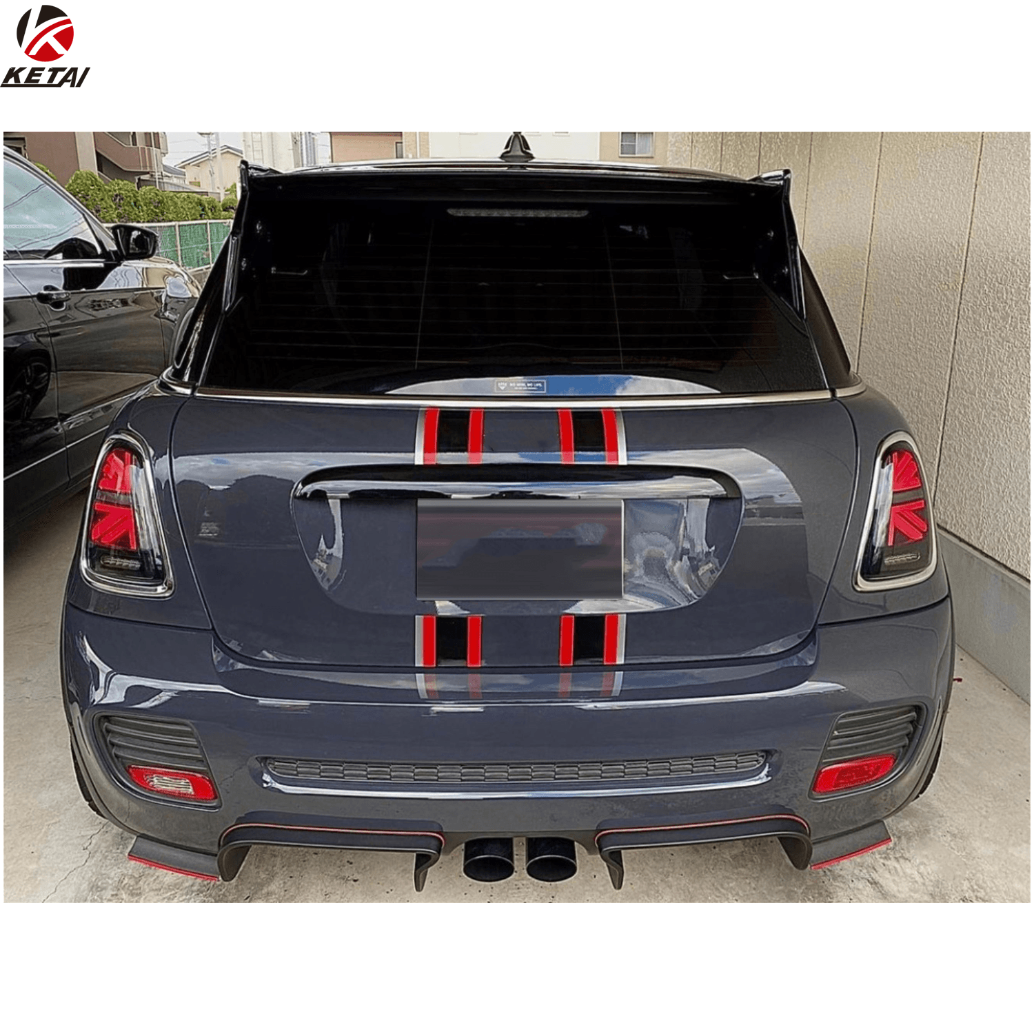 Gp Style Body Kit Rear Diffuser Lip Car Bumper For Jcw Rear Bumper R56 ...