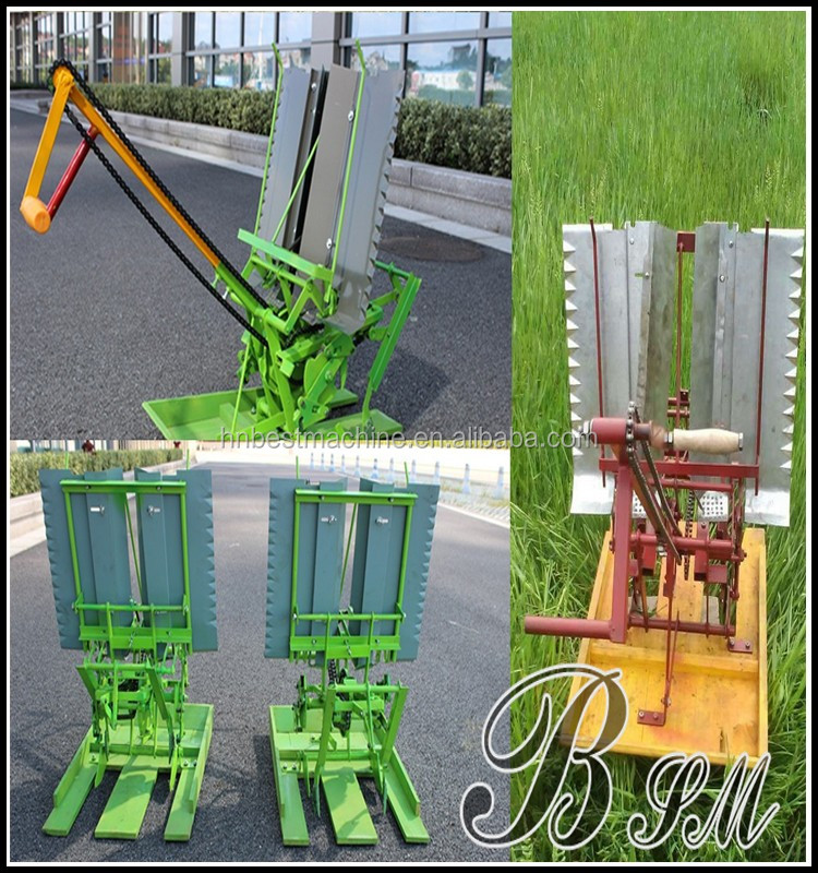 Manual Type 2 Rows Rice Seedling Planter Machine With 20/25cm Spacing ...