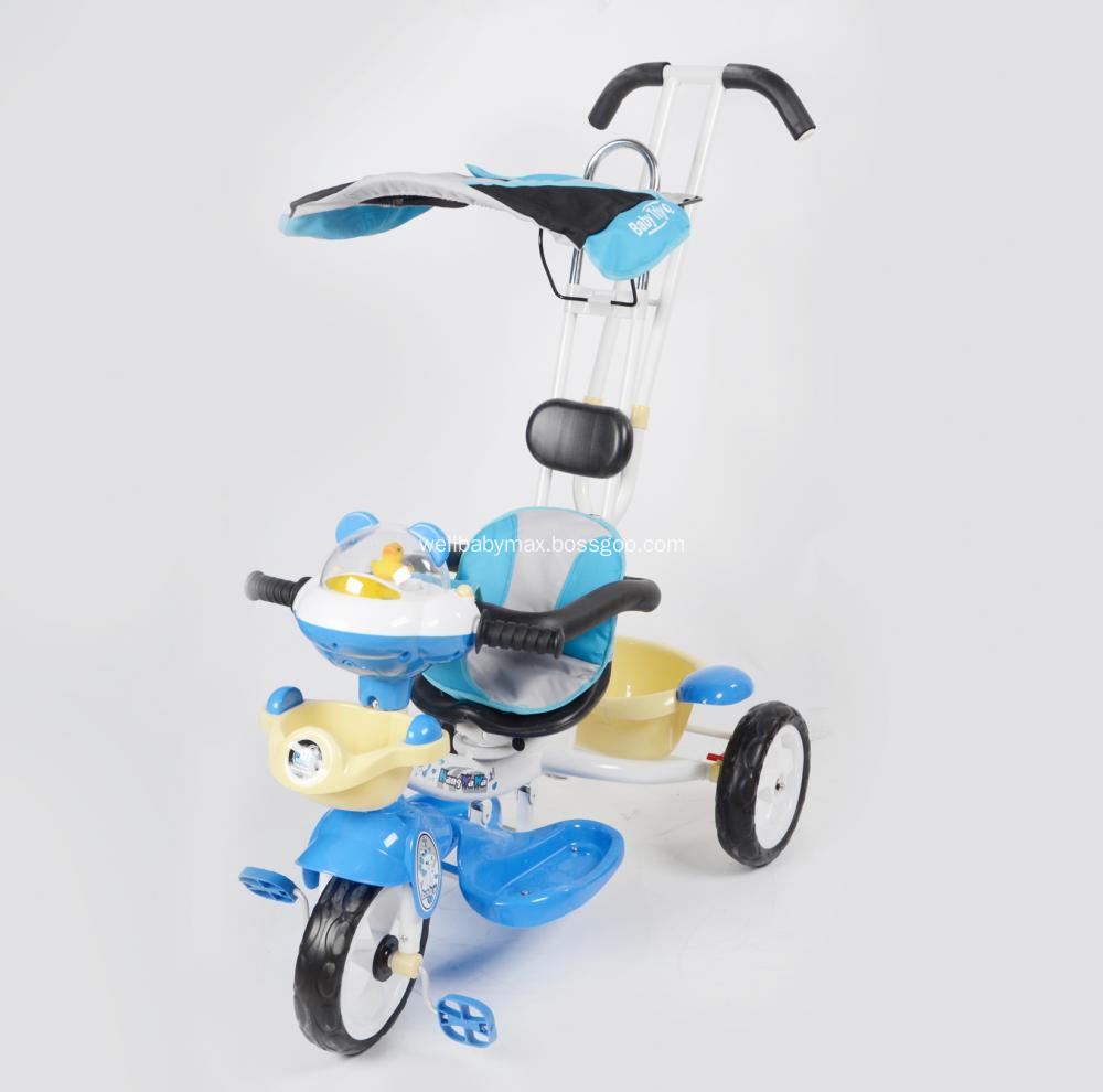 Overstriking Push Rod Children Tricycle With Sunshade, High Quality ...