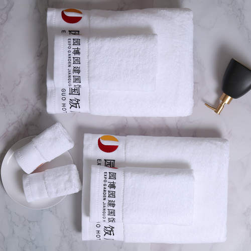 Customized Embroidery Logo Guest Bathroom Towel Sets, High Quality ...