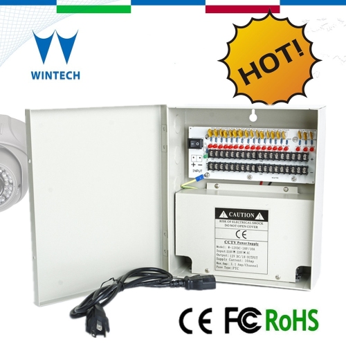 18 Channels Centralized Power Supply For Cctv, High Quality 18 Channels ...