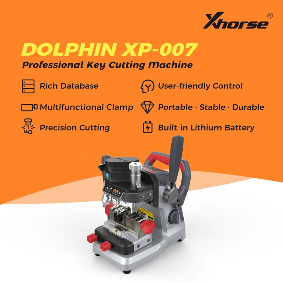 Xhorse Dolphin Xp007 Manual Key Cutting Machine For Laser Dimple And ...