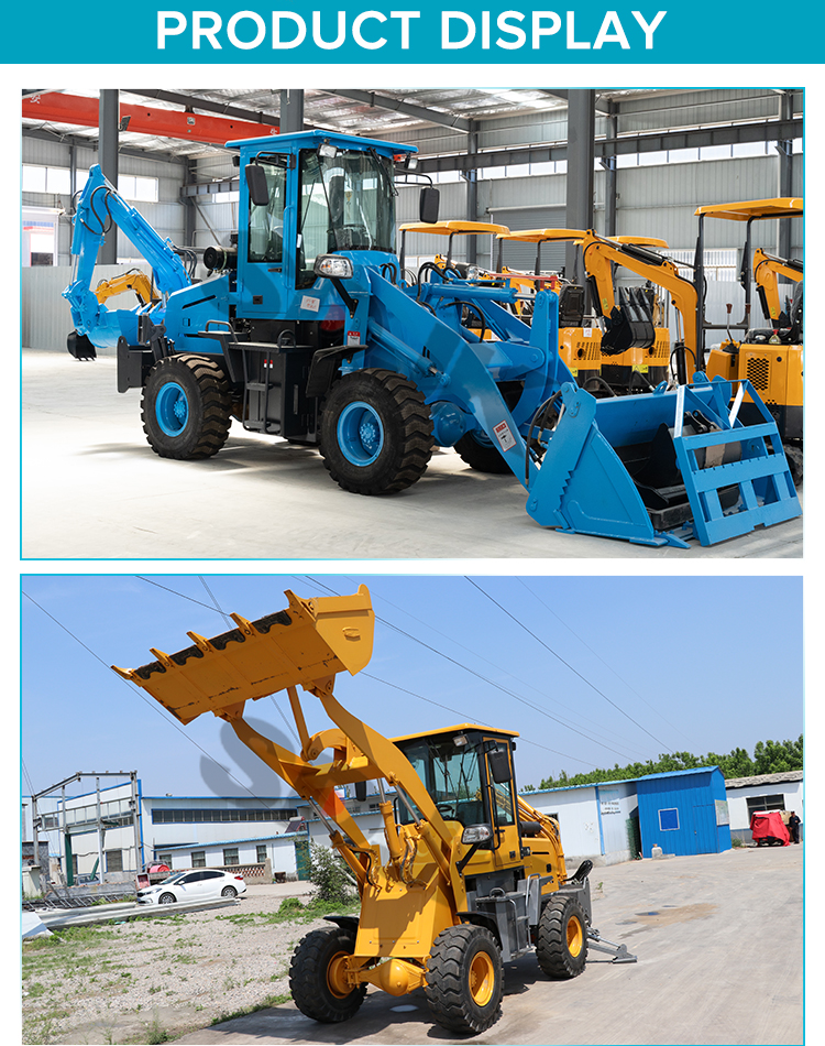 Japanese Tractor Loader With Front End And Backhoe Attachments, High ...