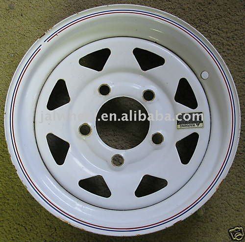 White Steel Trailer Wheel Of 12''-17'', High Quality White Steel ...