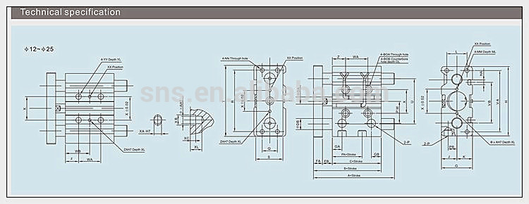 Mgp Series New Type Pneumatic Cylinders With Thin Rod, High Quality Mgp ...