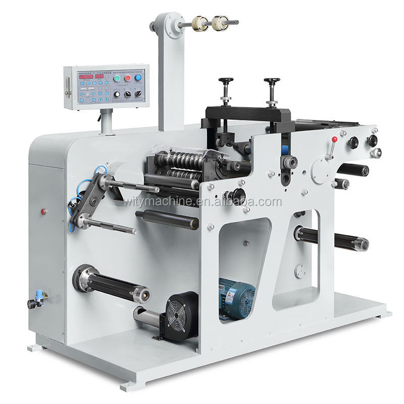 Rotary Die Cutting Machine With Adhesive Label Logo And Slitting, High ...