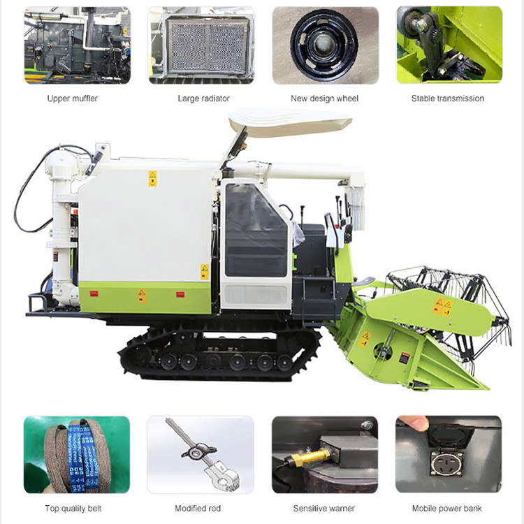 2024 Fm World Maize Harvester Corn Header Track Minitractor Price, High ...