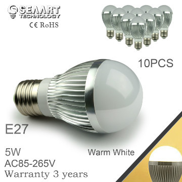 Smd 5w Led Bulb E27 High Lumens 495lm, High Quality Smd 5w Led Bulb E27 ...