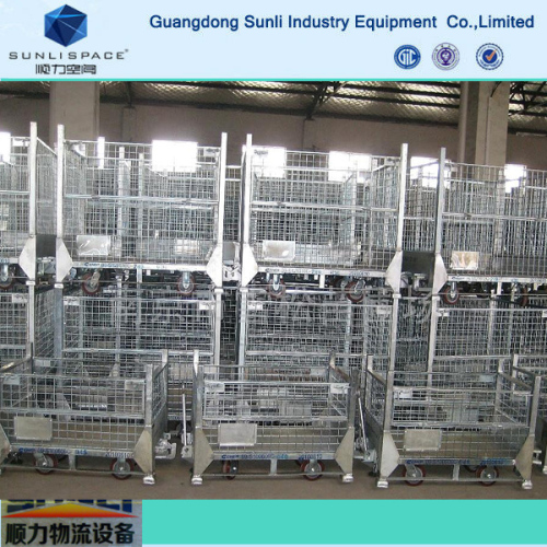 Foldable Storage Steel Wire Mesh Container, High Quality Foldable ...