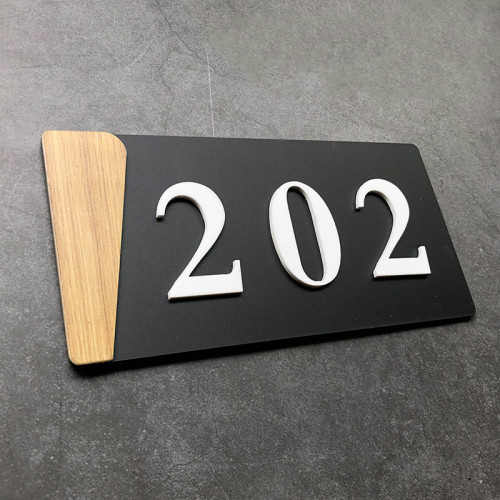 Customized House Sign Board&logo House Number Street Glass Effect ...