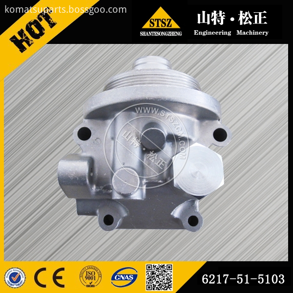 Komatsu Oil Filter Head 6217-51-5103 For Pc450-8, High Quality Komatsu Oil Filter Head 6217-51 ...