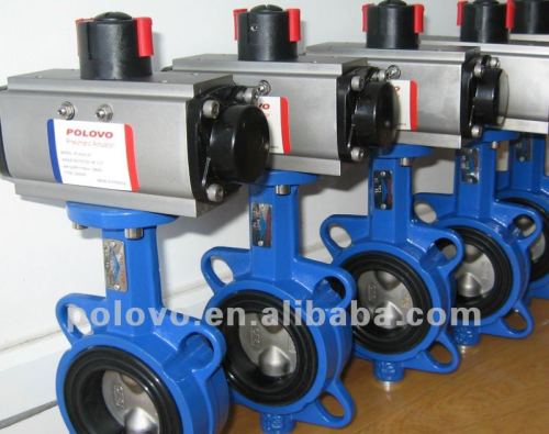 Single Acting Pneumatic Operated Butterfly Valve, High Quality Single ...