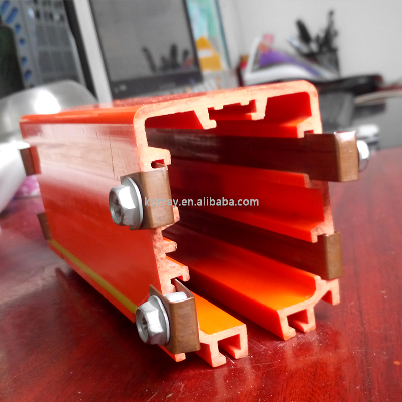 Komay 4 Poles Crane Conductor Bus Bar Connector, High Quality Komay 4 ...