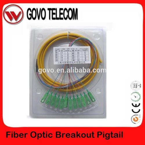 12 Cores Fiber Optic Breakout Pigtail For Fiber Termination, High ...