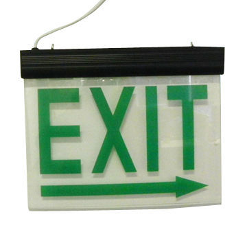 Ceiling Suspended Rechargeable Emergency Exit Sign Light With Different ...