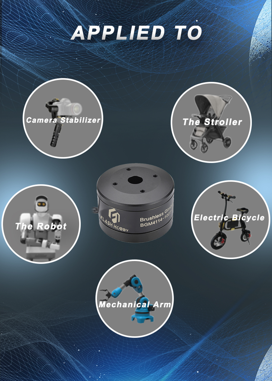 Flashhobby 22p24n Bgm4114 Bldc Gimbal Motor For Camera Stabilizers And ...