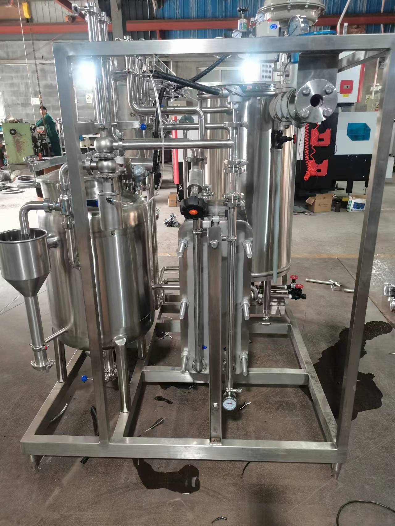 Economical Semi-automatic Steam Heating Coil Pasteurizer For Milk, High ...