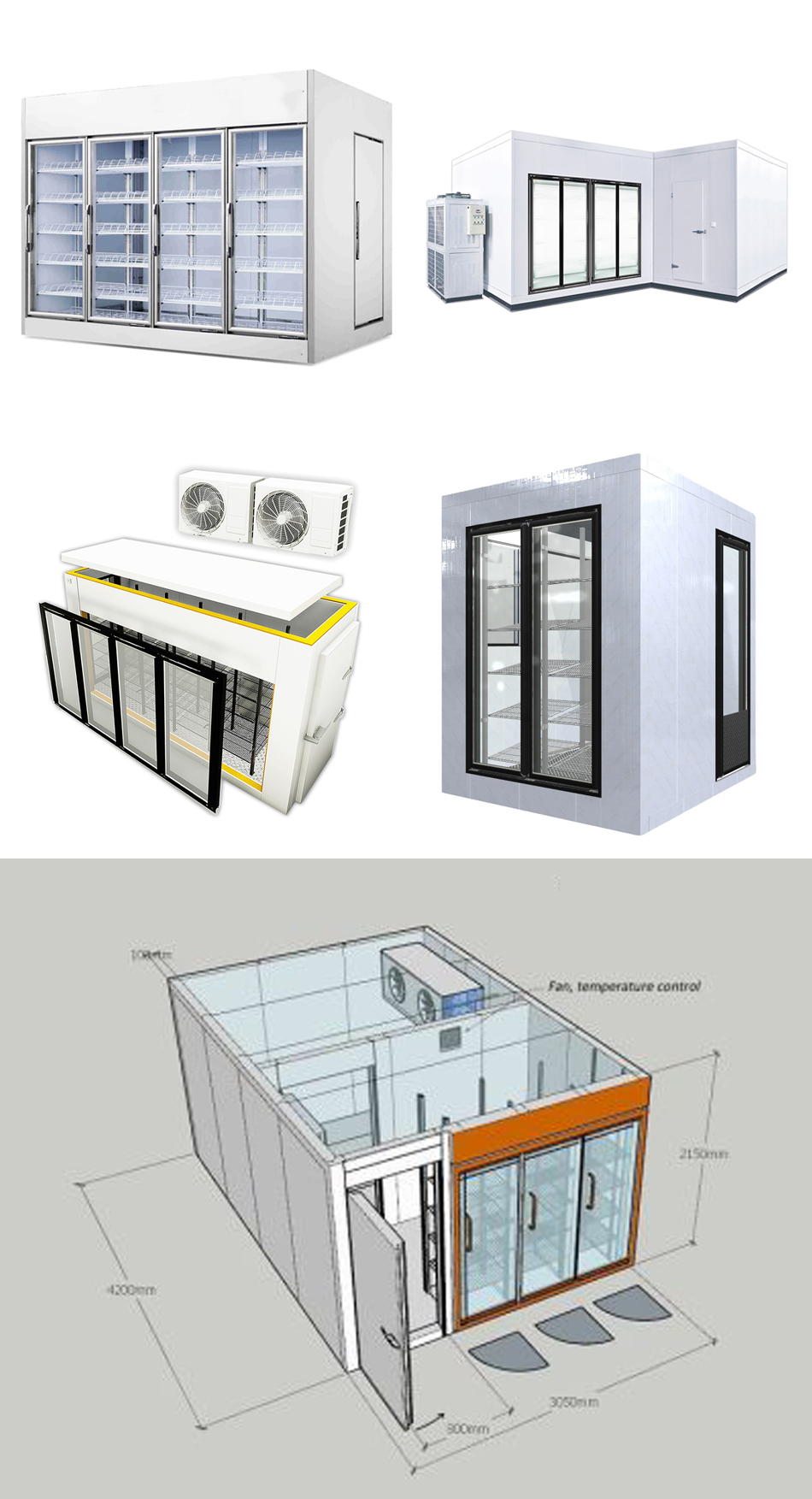 Glass Door Display Cold Room Factory Direct, High Quality Glass Door ...