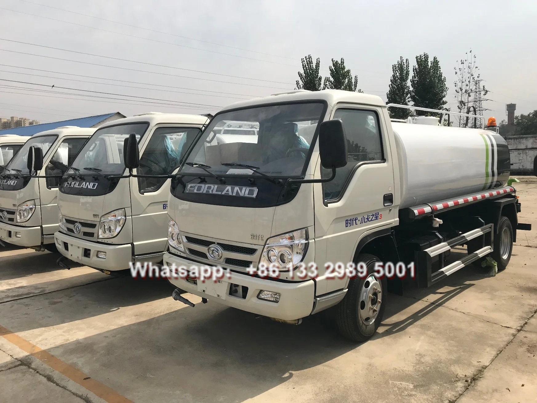 Forland Small 5m3 Water Tanker Spray Truck, High Quality Forland Small ...