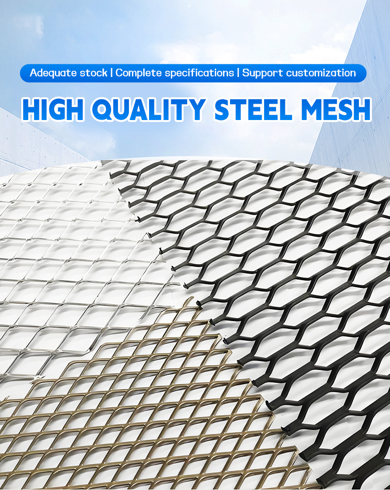 Iso Galvanized Expanded Metal Mesh With Pvc Powder Coating, High ...
