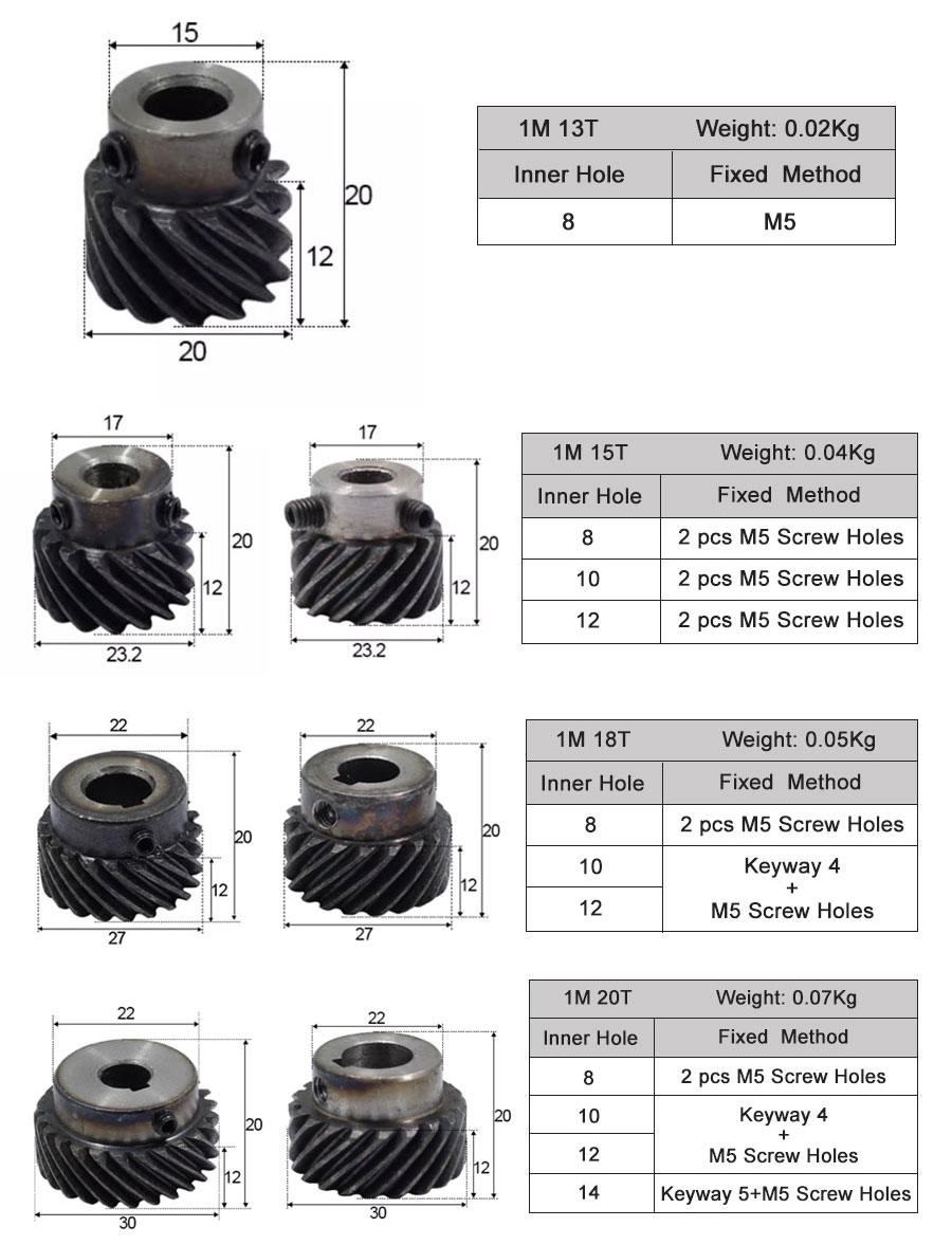 Left-hand Staggered Helical Gear 3 Module 45 Degree Step, High Quality ...