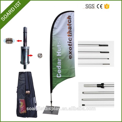 Custom Outdoor Feather Fiberglass Flying Banner, High Quality Custom ...