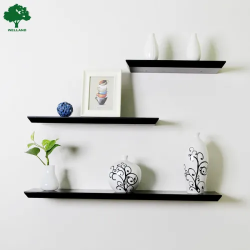 Designed Trapezoid Wall Shelf In Black, High Quality Designed Trapezoid ...