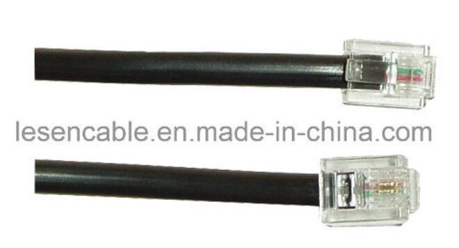 Rohs 인증을 받은 Rj11 전화 케이블, Bossgoo.com의 고품질 Rohs 인증을 받은 Rj11 전화 케이블