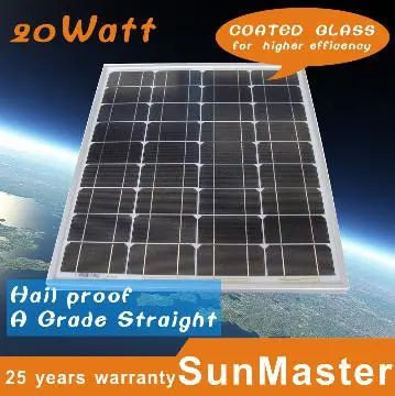 20w Mono Crystalline Solar Panels, Pv Module, Tuv,ce, Rohs Certified ...