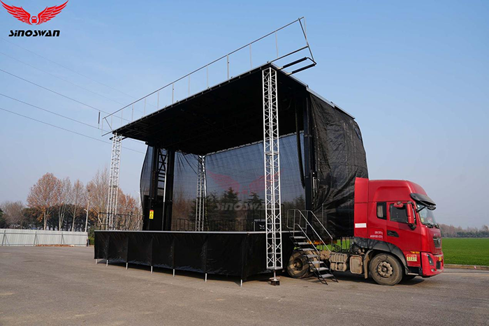 SINOSWAN 40ft Pro Container Hydraulic Stage: Ultimate Solution for ...