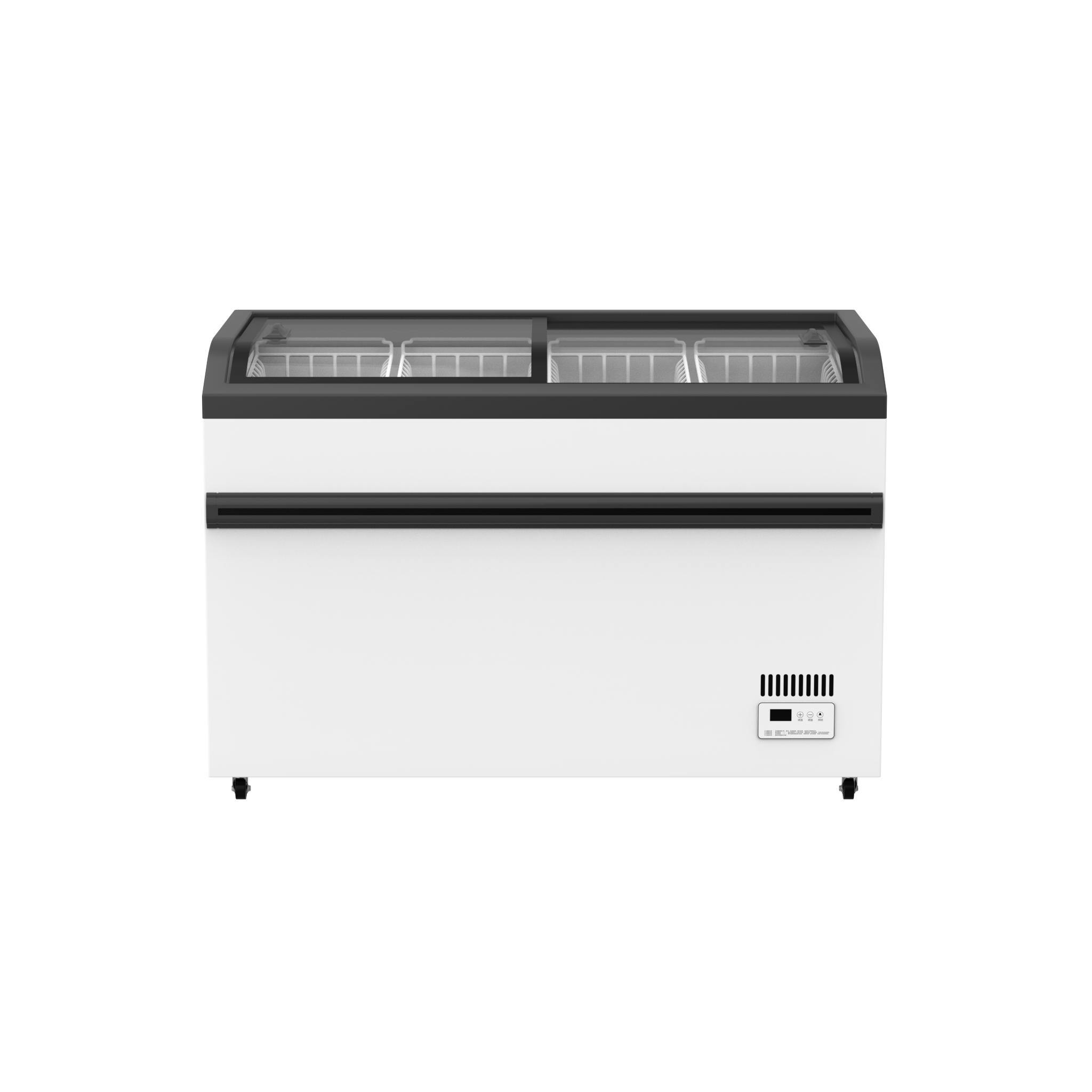 Circular Arc Sliding Freezer For Supermarket Islands, High Quality ...