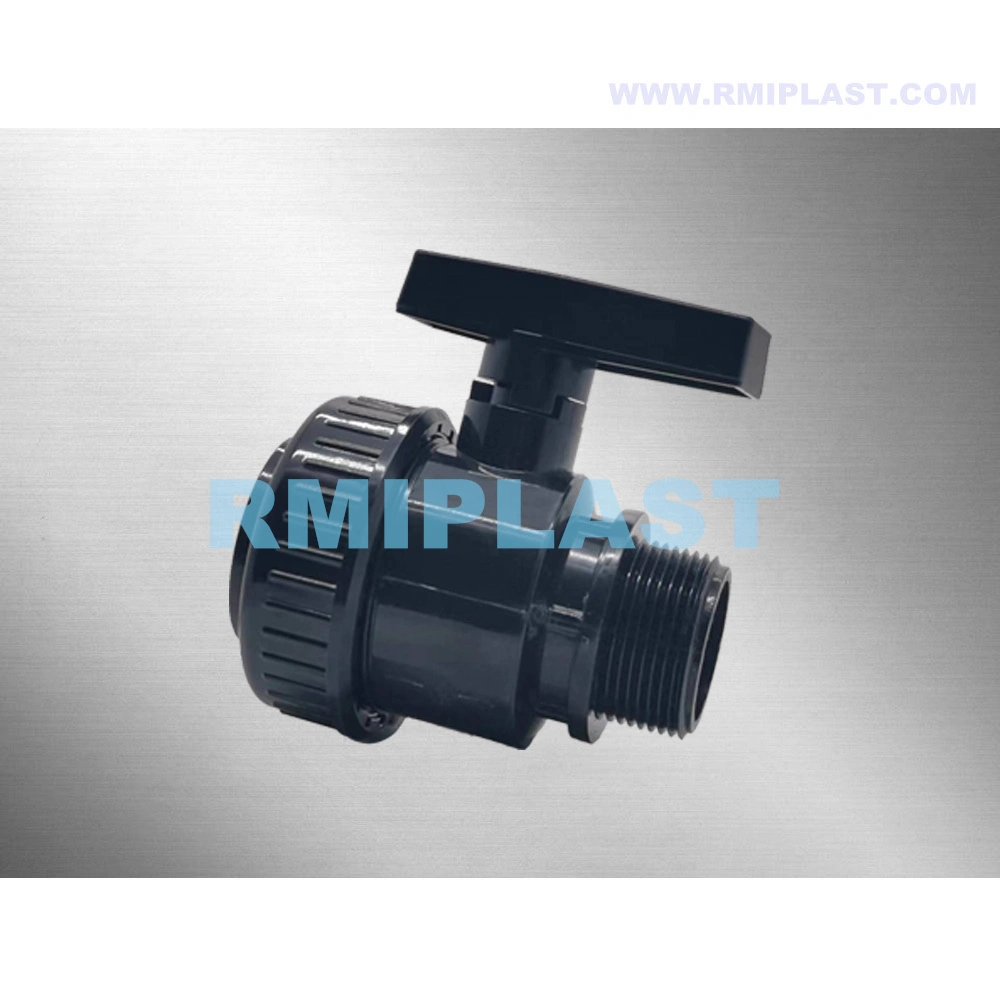 PVC Plastic Male Ball Valve 63mm 75mm 150mm China Manufacturers ...