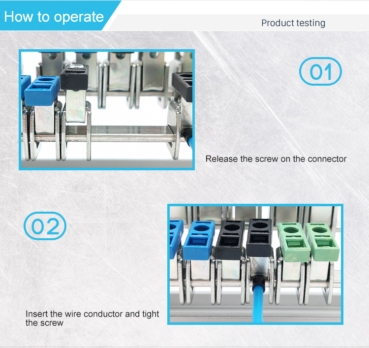 Screw Busbar Connector 300V 76A Busbar Terminal Block China ...