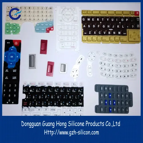 Factory Customized Silicone Spray Conductive Silicone Keypads, High ...