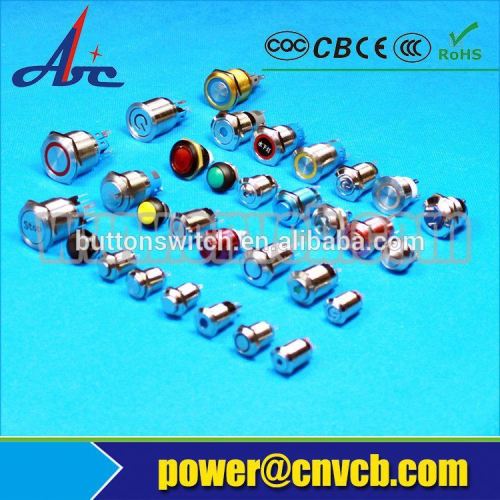 Metal Type Push Button Switch With Lock Push Bottom Switch, High Quality Metal Type Push Button ...