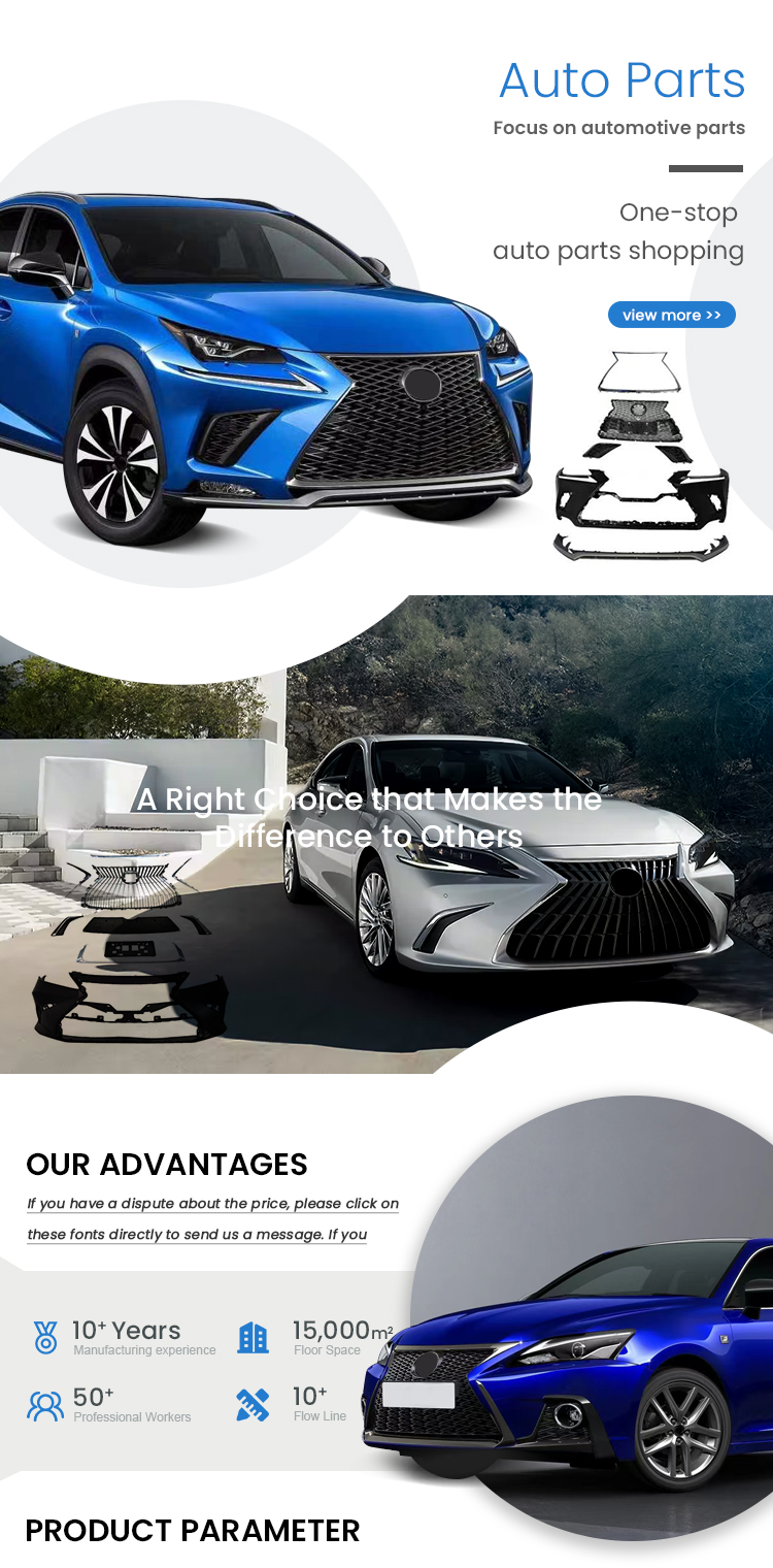 Car Front Bumper Spoilers Kit For Lexus F-sport Nx200 / 300 / 300h ...