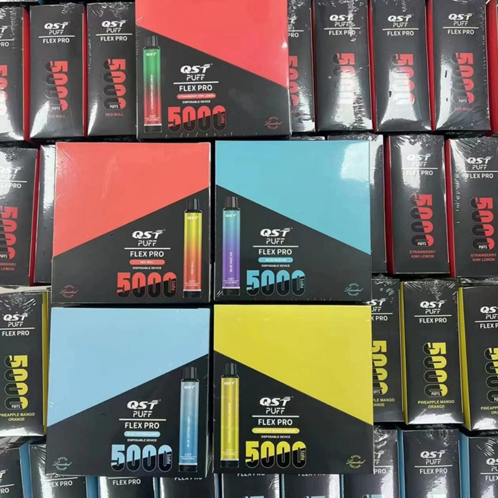 Qst Puff Flex Pro5000 Vape ชาร์จได้แบบชาร์จได้ คุณภาพสูง Qst Puff Flex ...