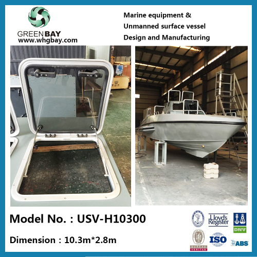 Unmanned Survey Boat Hybrid Power And Cockpit Manual Operation High ...