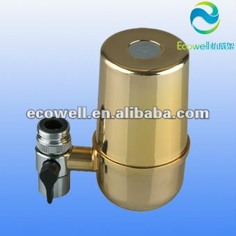 Luxury Gold Color Tap Water Filter For Kitchen , Gold Filter On Tap ...