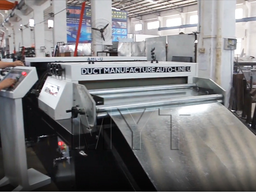 Auto Duct Line Iii Hvac Duct Making Machine With Bending, Notching ...