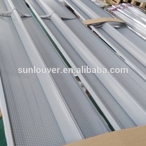 Perforated Aluminum External Curved Fixed Louver Shutter As Facade ...