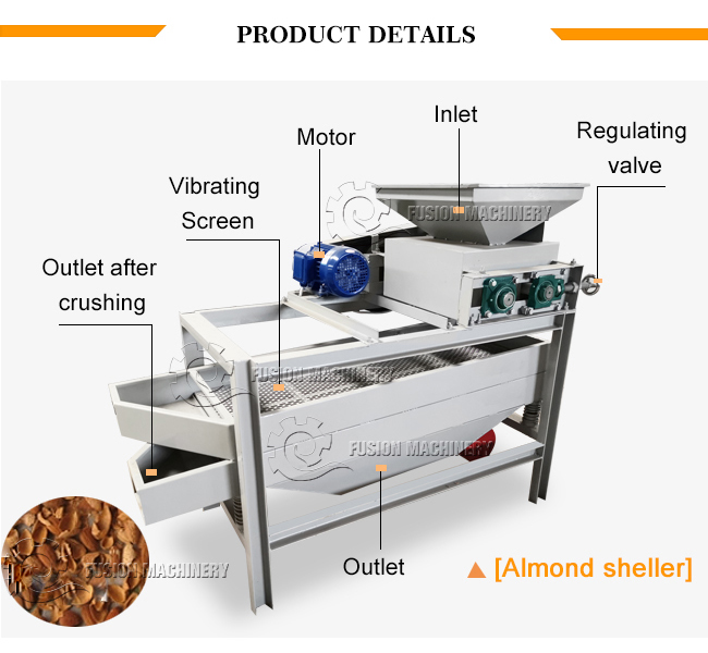 Nut Sheller Machine: Almond, Palm Kernel, Hazelnut, Macadamia, Cashew ...